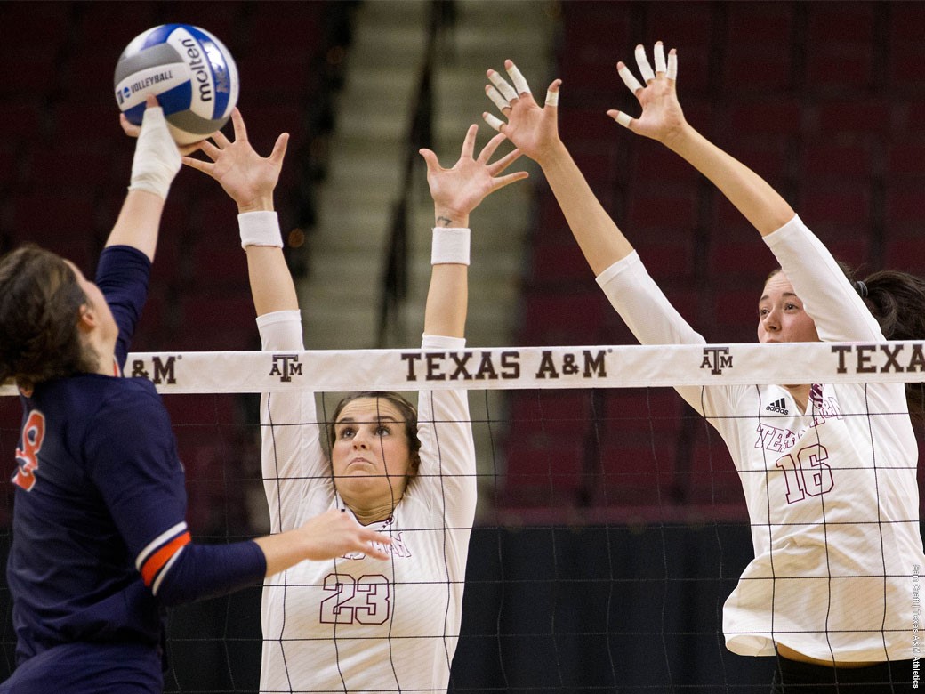 Texas A&M Volleyball Sweeps Auburn in SEC Home Opener - WTAW | 1620AM & 94.5FM