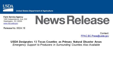 Many Brazos Valley Farmers Included in USDA Flooding Disaster ...