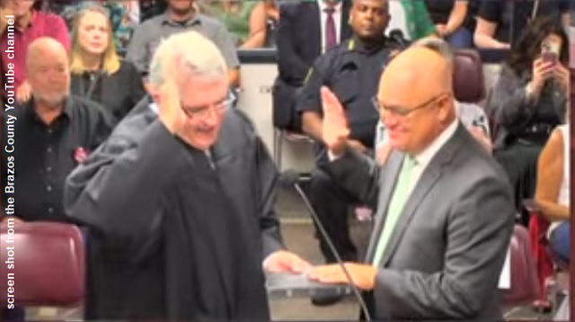 Kyle Kacal Sworn In As Acting Brazos County Judge - WTAW | 1620AM & 94.5FM
